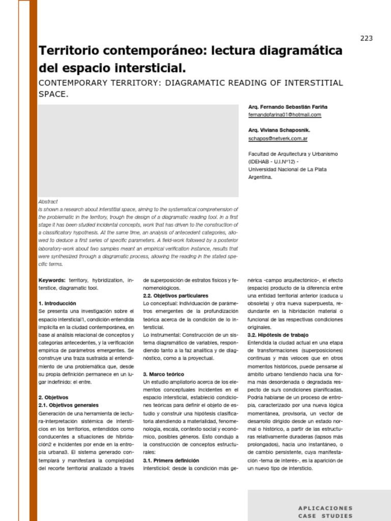 Herramienta Diagramática del Espacio Intersticial | PDF | Abstracción ...