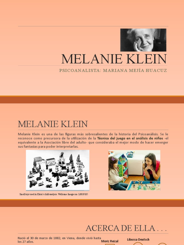 Melanie Klein | PDF | Psicoanálisis | Teoría psicoanalítica