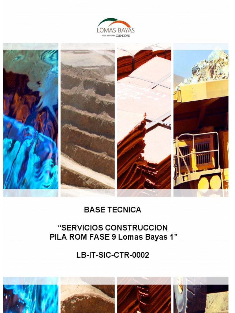 Base Tecnica Licitación Pila ROM FASE 9 Rev 0 | PDF | Topografía ...
