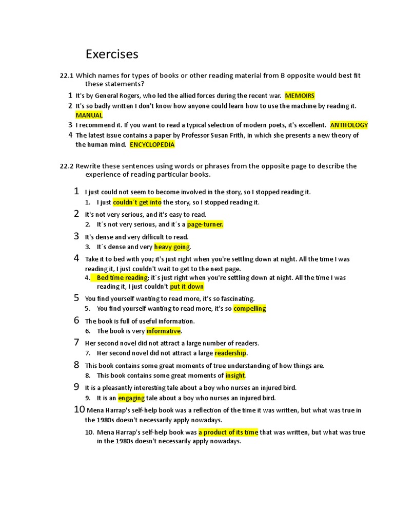 English Homework Week 1 | PDF