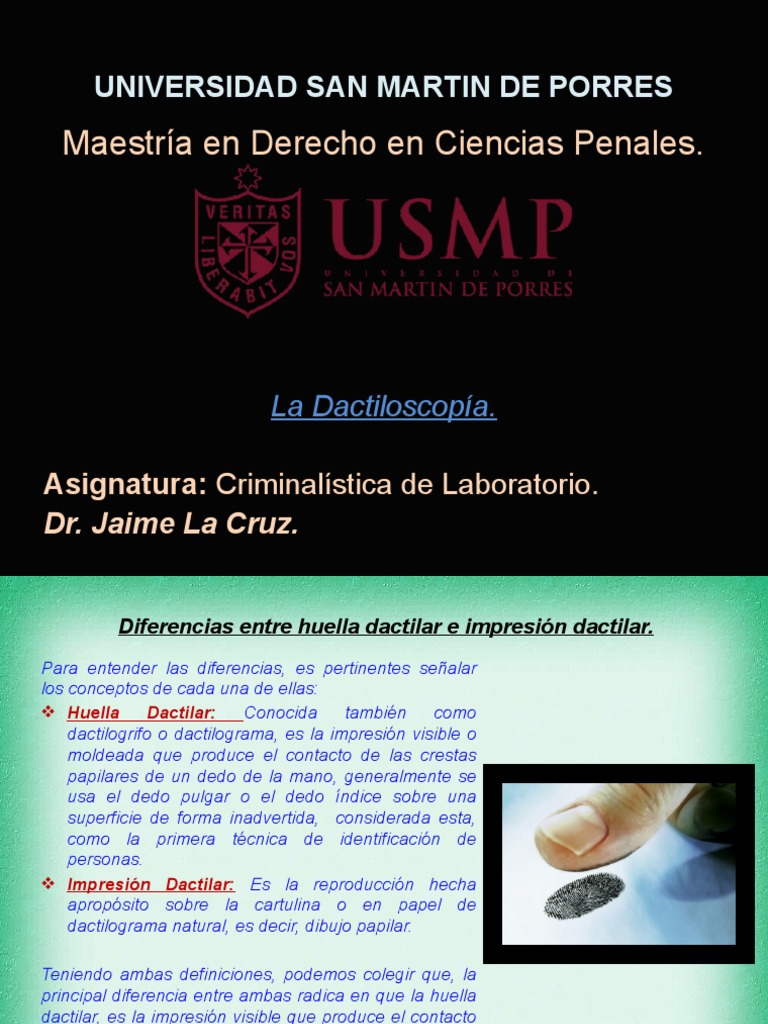 La Dactilos | PDF | Huella dactilar