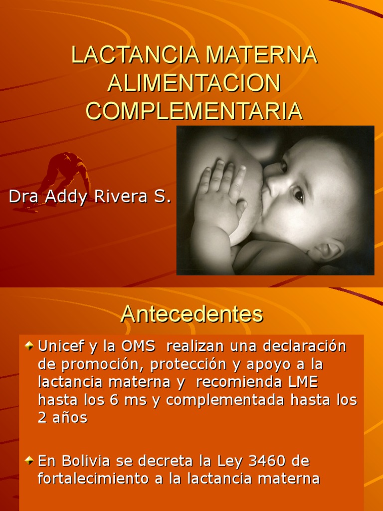 3.-Lactancia Materna y Alimentacion Complementaria | PDF | Lactancia ...