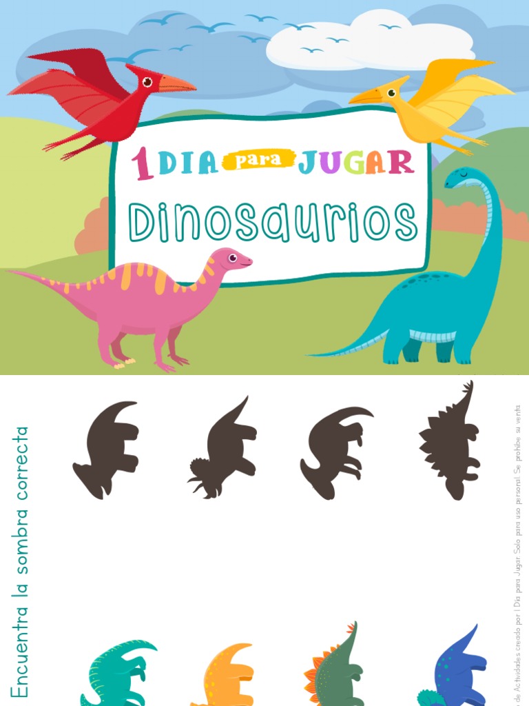 Actividades Divertidas de Dinosaurios | PDF