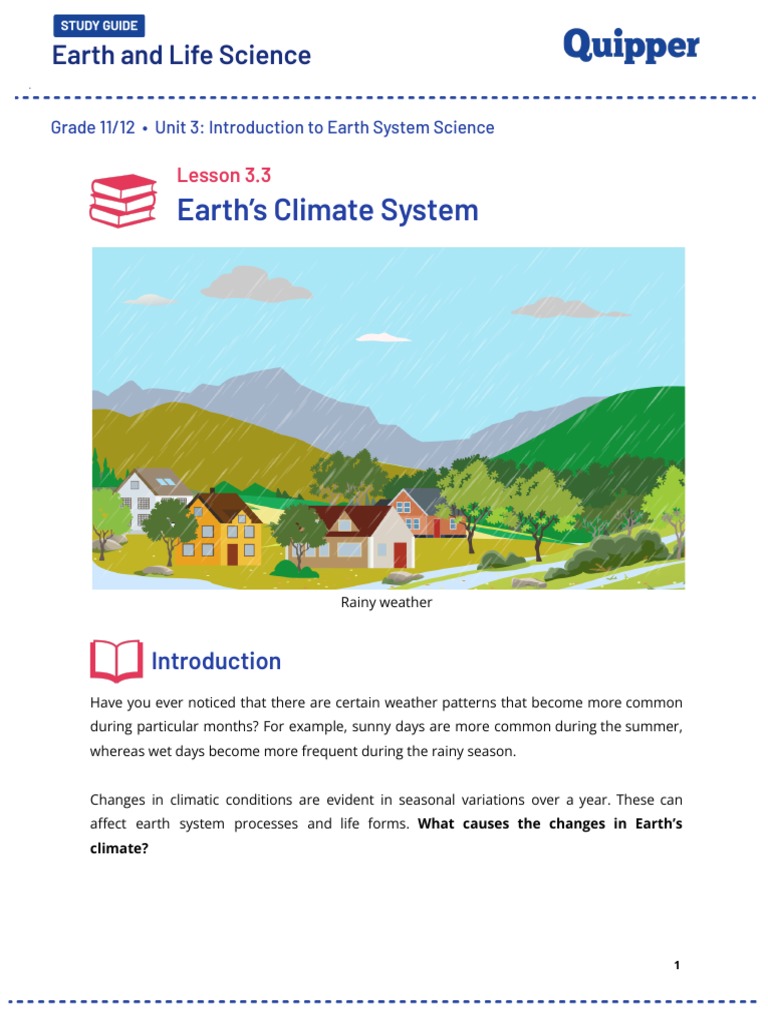 Earths-Climate-System | PDF