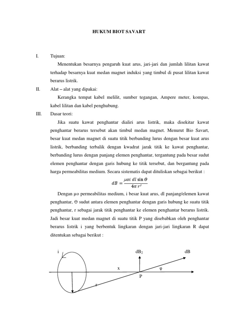 Hukum Biot Savar1 | PDF