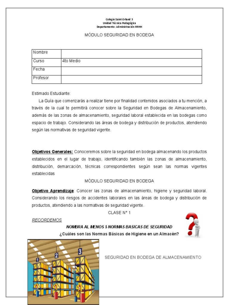 D. - Guia 04 Modulo Seguridad en Bodega 4 | PDF