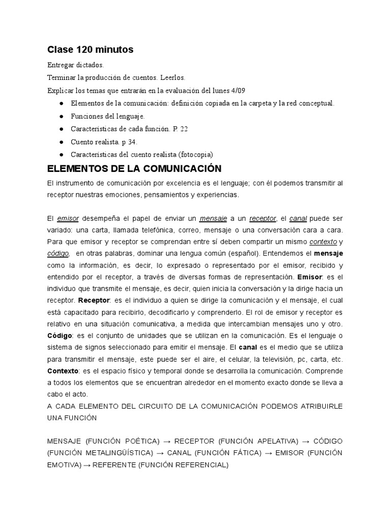 Elementos De La Comunicación Pdf Comunicación Comunicación Humana