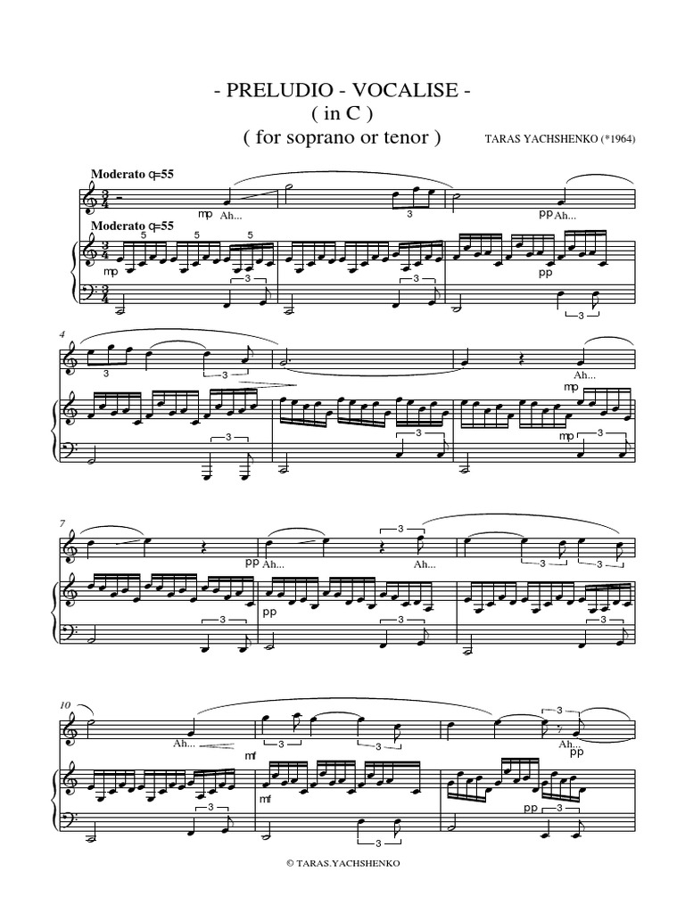 Yashenko Preludevocalise | PDF