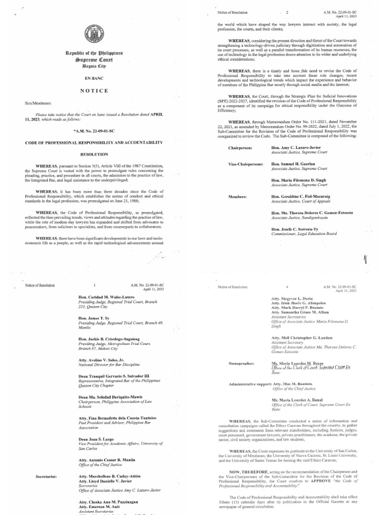 Revised Code of Professional Responsibility | PDF | Lawyer | Prosecutor