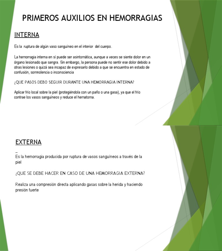 Hemorragia Interna y Externa | PDF