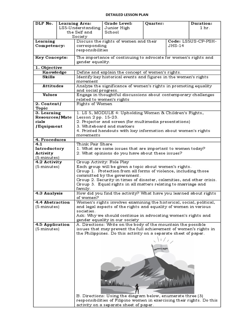 DLP in LS5 - Module 4, Lesson 2 | PDF