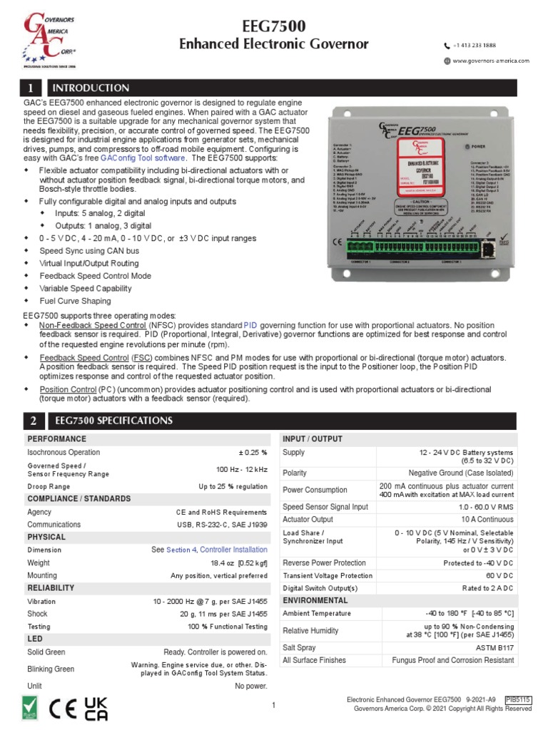 Eeg 7500 | PDF | Switch | Electric Motor