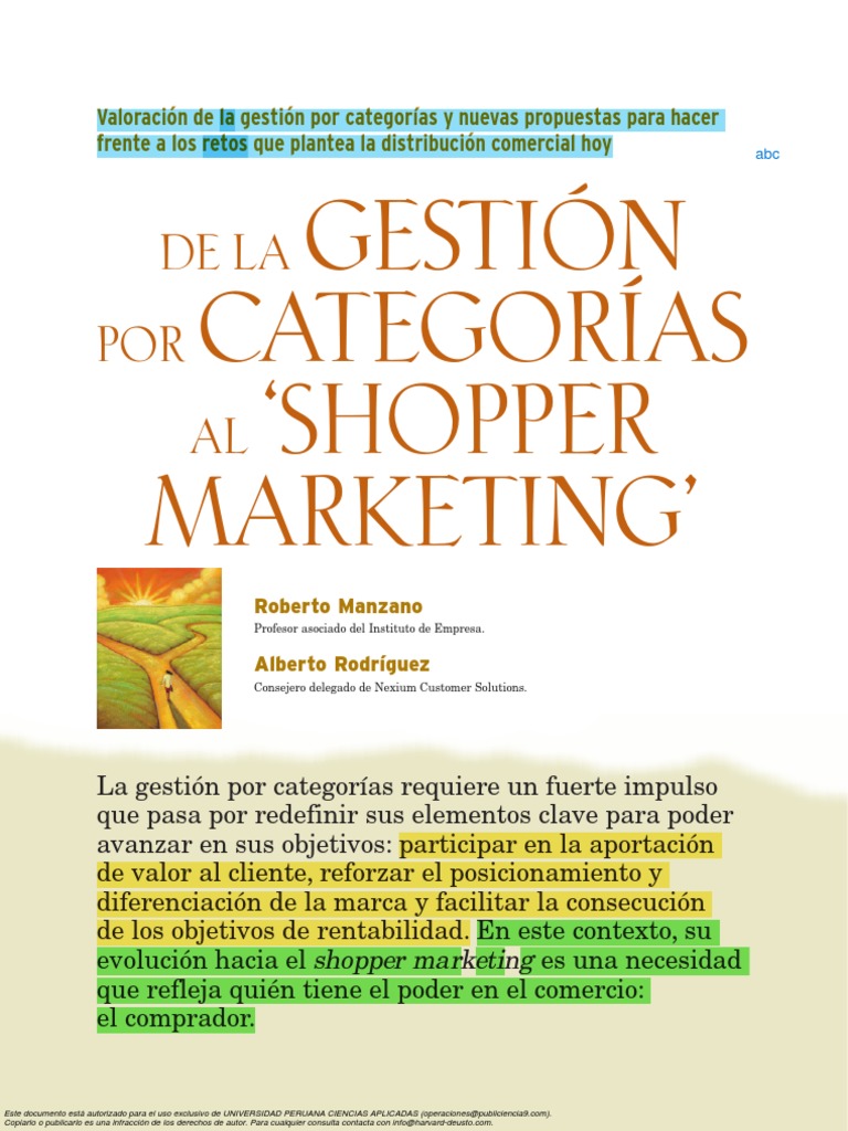 Shopper de La Gestion Por Categorias Al Shopper Marketing | PDF ...