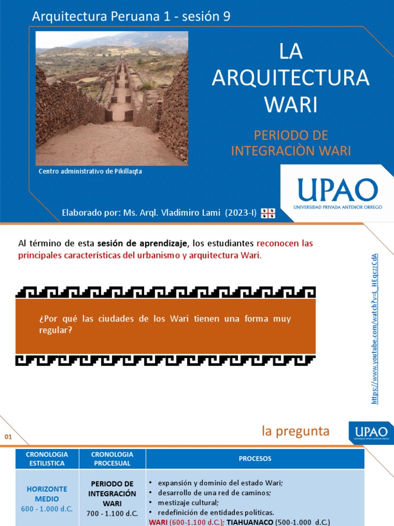 s9 - PPT - La Arquitectura Wari | PDF