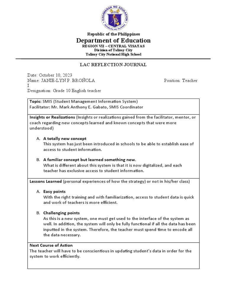 Actionable Agreements from LAC Sessions | PDF | Teachers | Inclusion (Education)