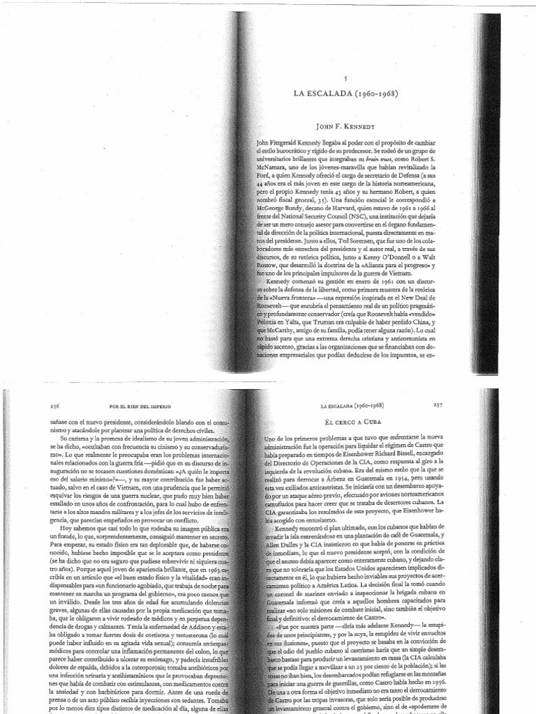 Por El Bien Del Imperio - Josep Fontana - Versión Corta-116-151 | PDF | John F. Kennedy | Cuba