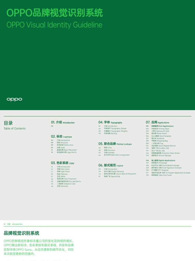 Brand Visual Identity Guideline (English & Chinese Versions) OPPO品牌视觉识别 ...