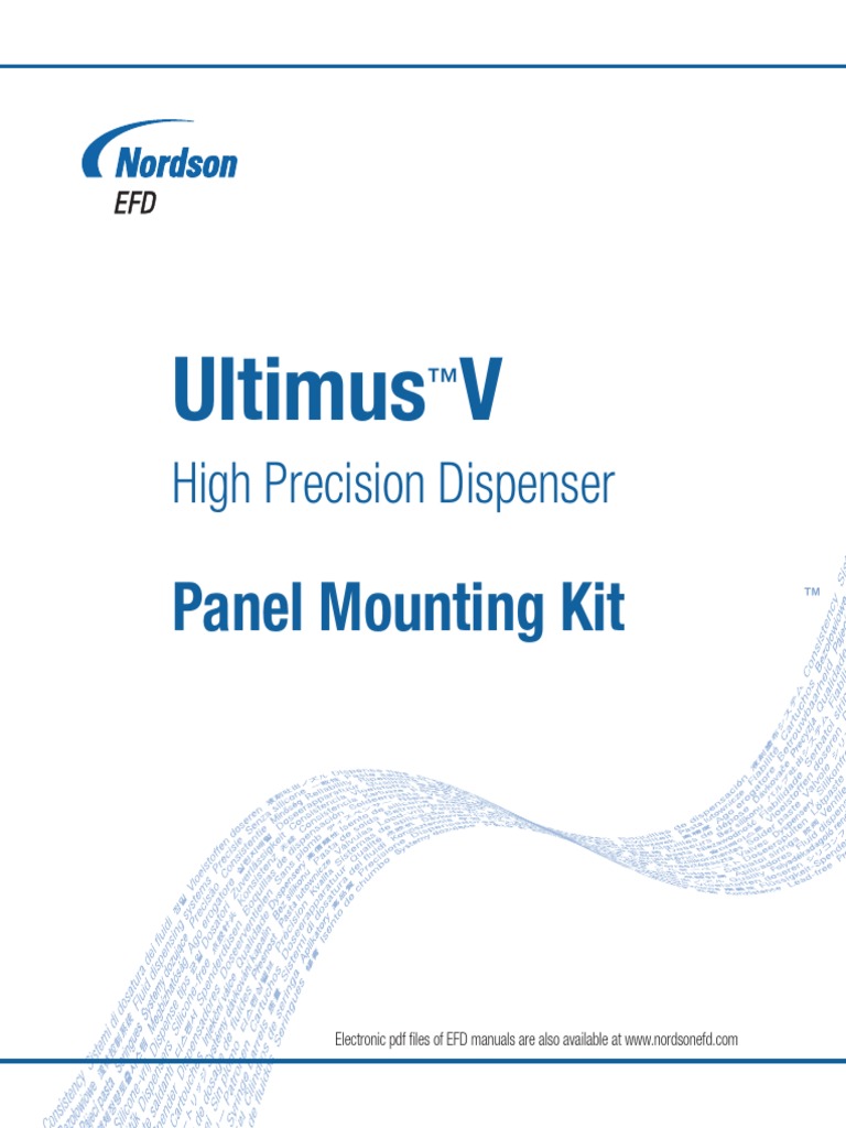 Nordson EFD Ultimus V Panel Mounting Kit | PDF