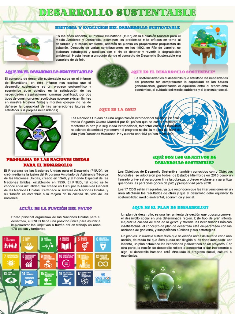 INFOGRAFIA | Descargar gratis PDF | Sustentabilidad | Desarrollo sostenible
