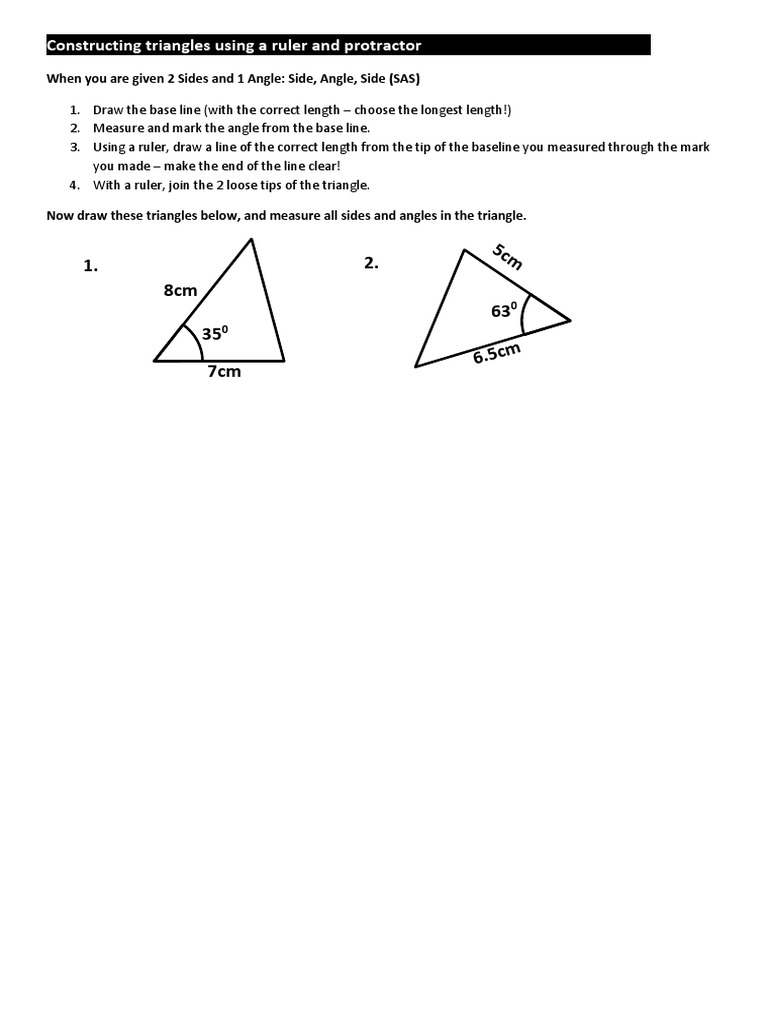 Making Triangles Worksheet | PDF | Home & Garden