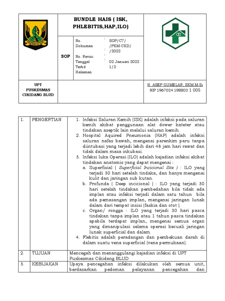 Sop Bundle Hais (Infeksi) | PDF