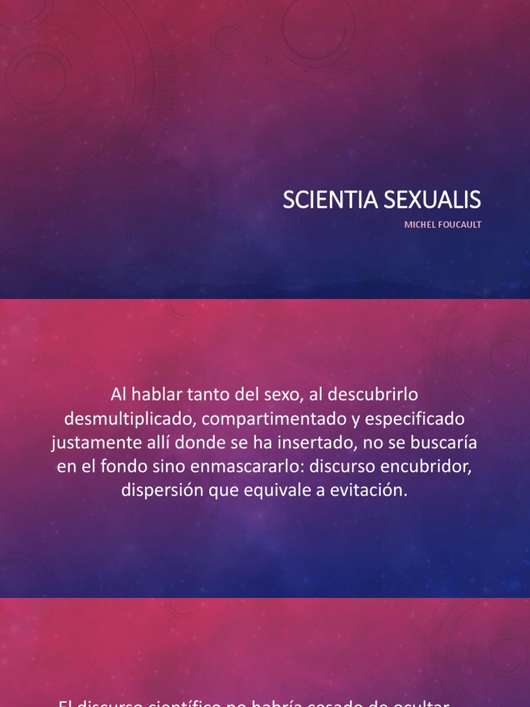 Scientia Sexualis | PDF | Verdad | Discurso