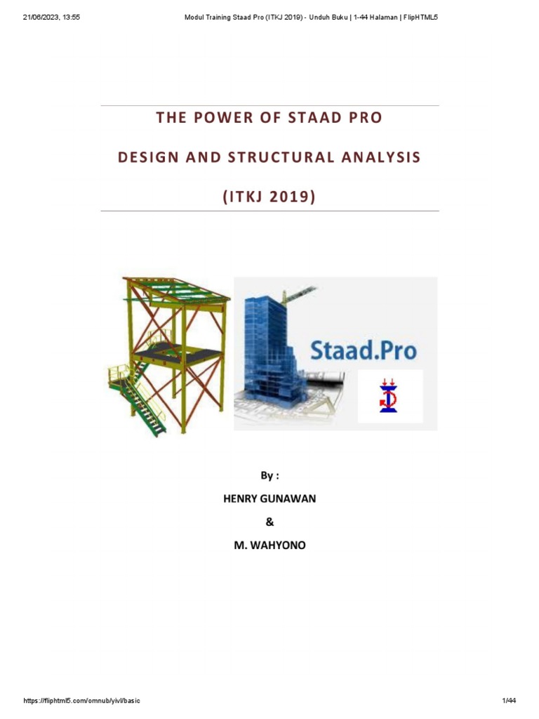 Modul Training Staad Pro (ITKJ 2019) - Unduh Buku - 1-44 Halaman ...