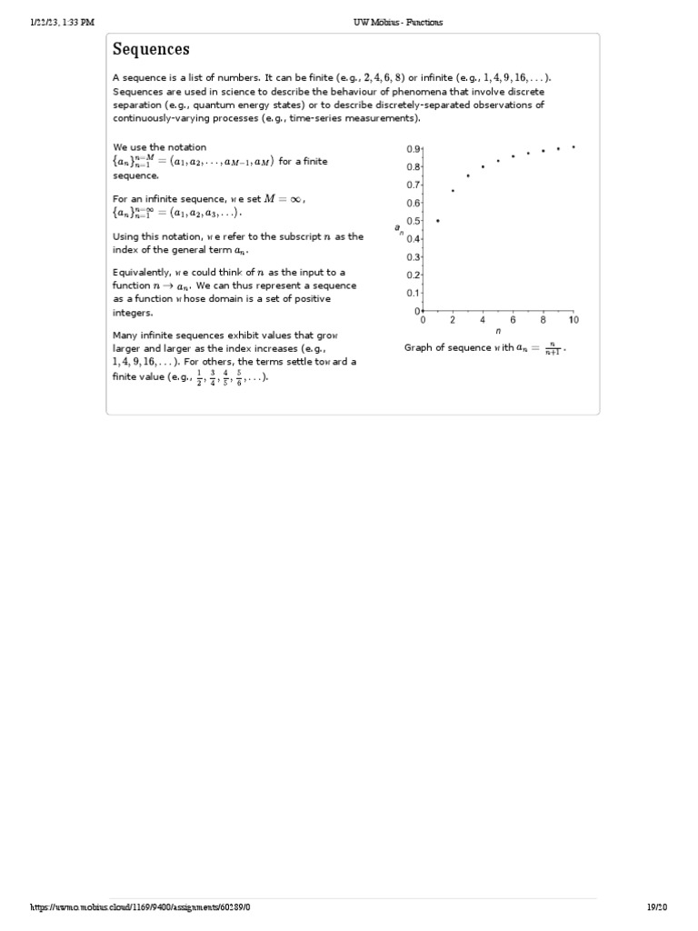 Uw Möbius Functions Pdf Sequence Function Mathematics