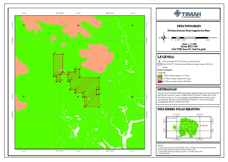 Peta Topografi | PDF