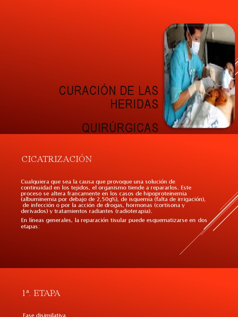 Curacion de Heridas Quirurgicas Zumy | PDF | Herida | Curación