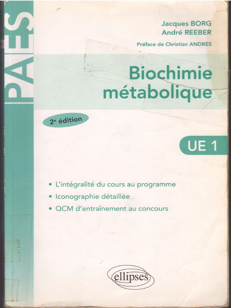 Biochimie Métabolique Cours Et QCM. | PDF