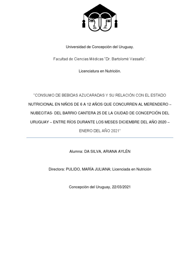Consumo de Bebidas Azucaradas en Niños | PDF