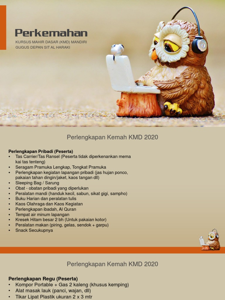 Juknis Kemah KMD 2020 | PDF