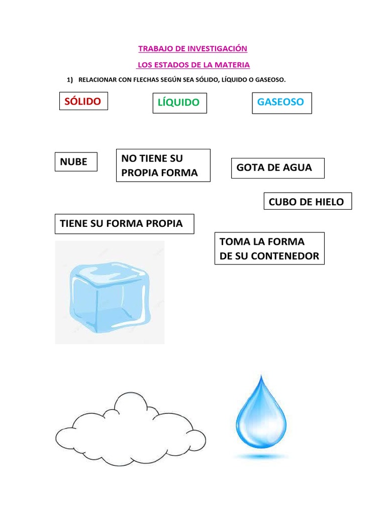 Estados de la Materia y Cambios Físicos | PDF