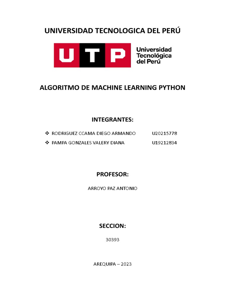 Algoritmos Machine Learning | PDF | Máquinas de vectores soporte | Matemáticas Aplicadas