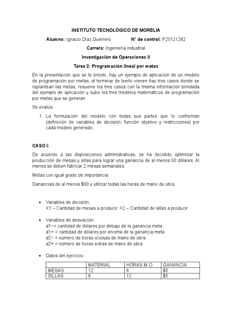 Tarea 2 Inv 2 | PDF | Matemáticas Aplicadas