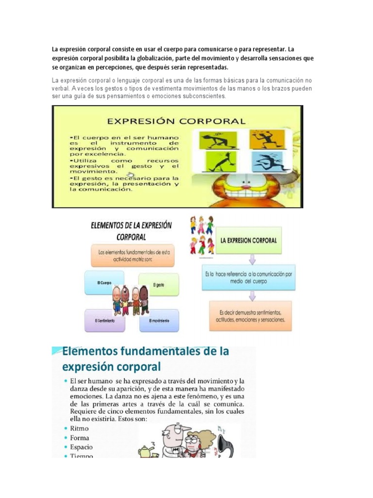 Elementos de la Expresión Corporal | PDF
