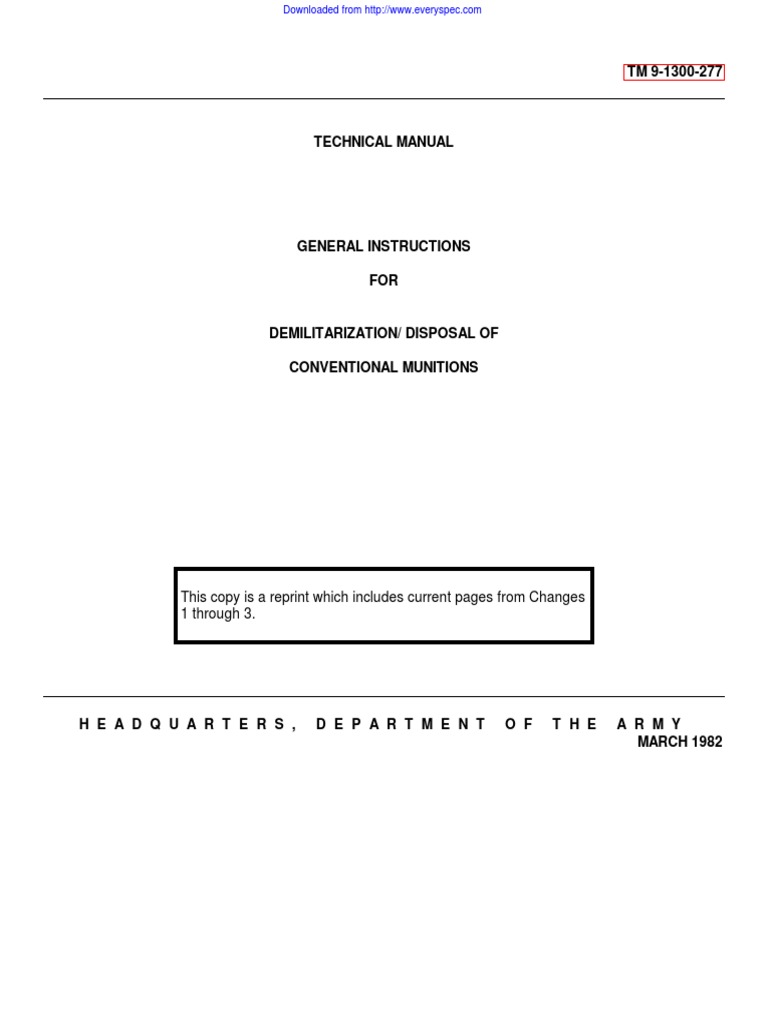 TM - 9 1300 277 - CHG 4 | PDF | Fuze