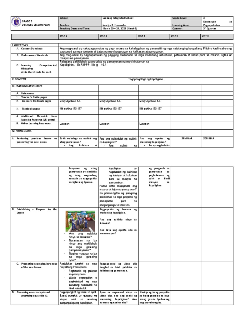 Esp 3 Q3 - W6 | PDF