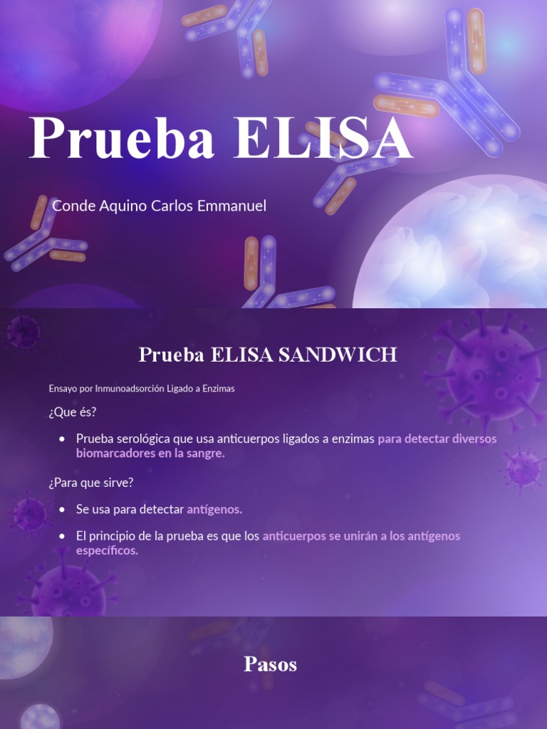 Prueba ELISA: Detección de Antígenos | PDF