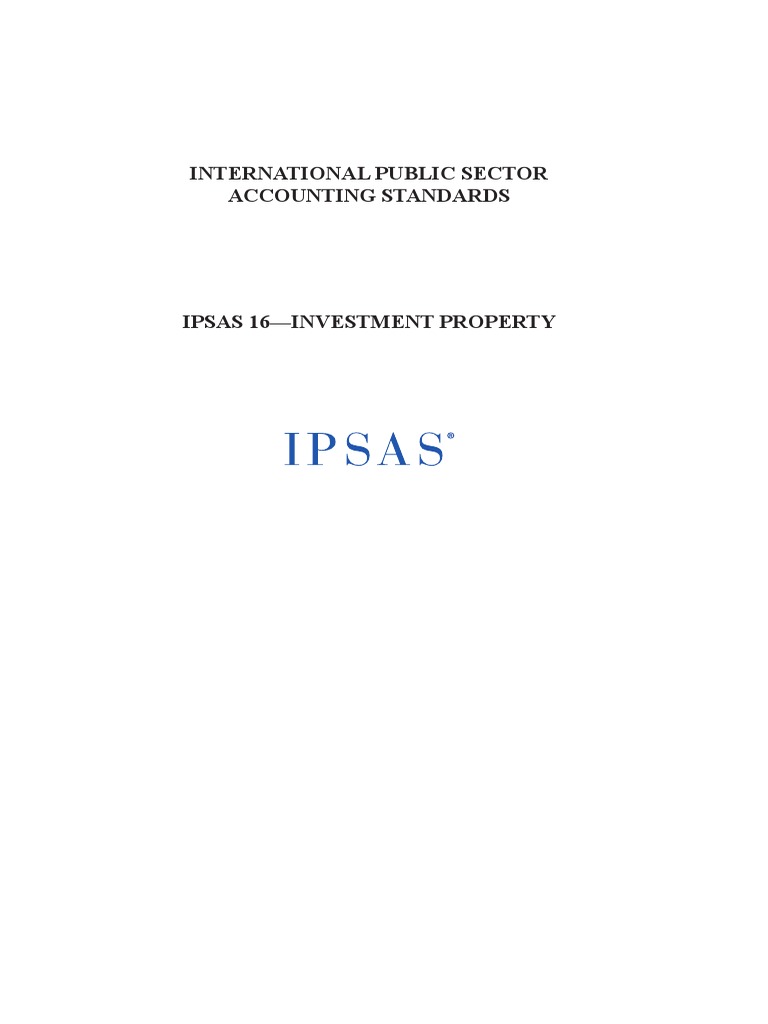 Ipsas 16 | PDF | Fair Value | Lease