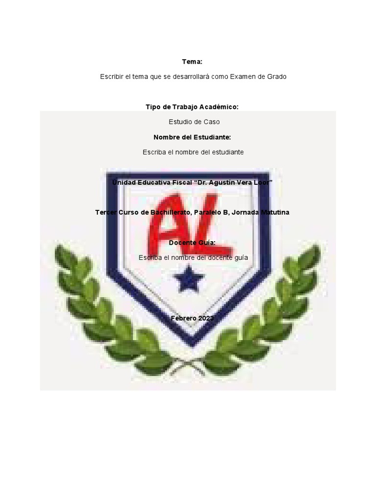 Proyecto de Grado Agustin Vera Loor | PDF