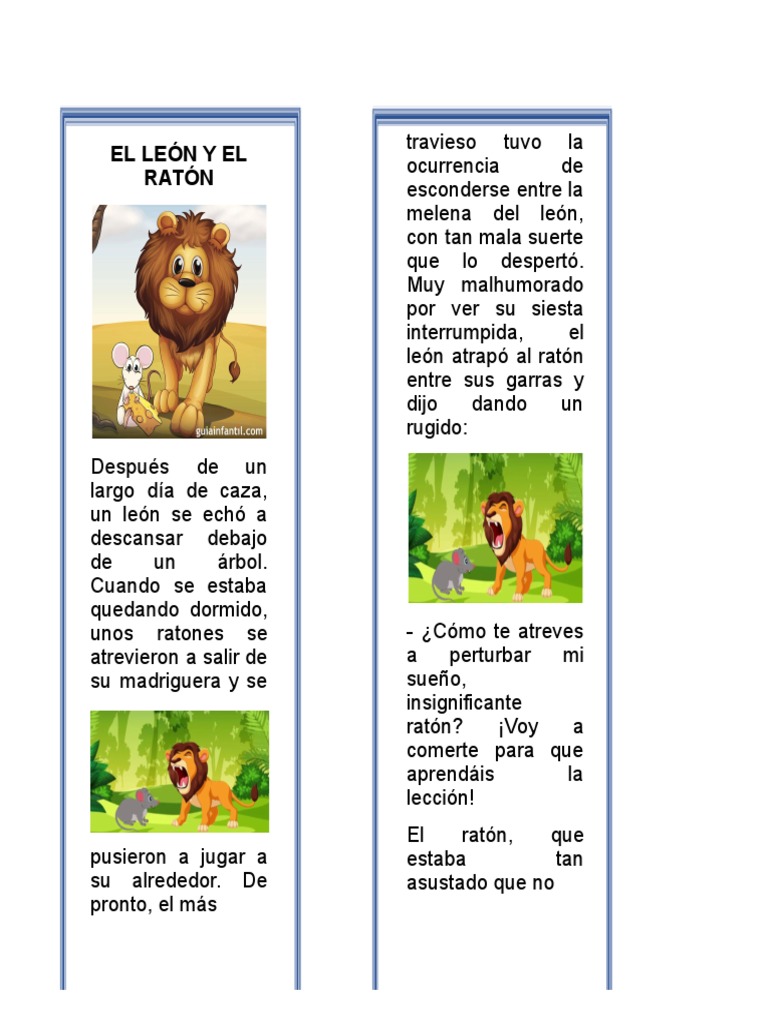 El León y El Ratón | PDF