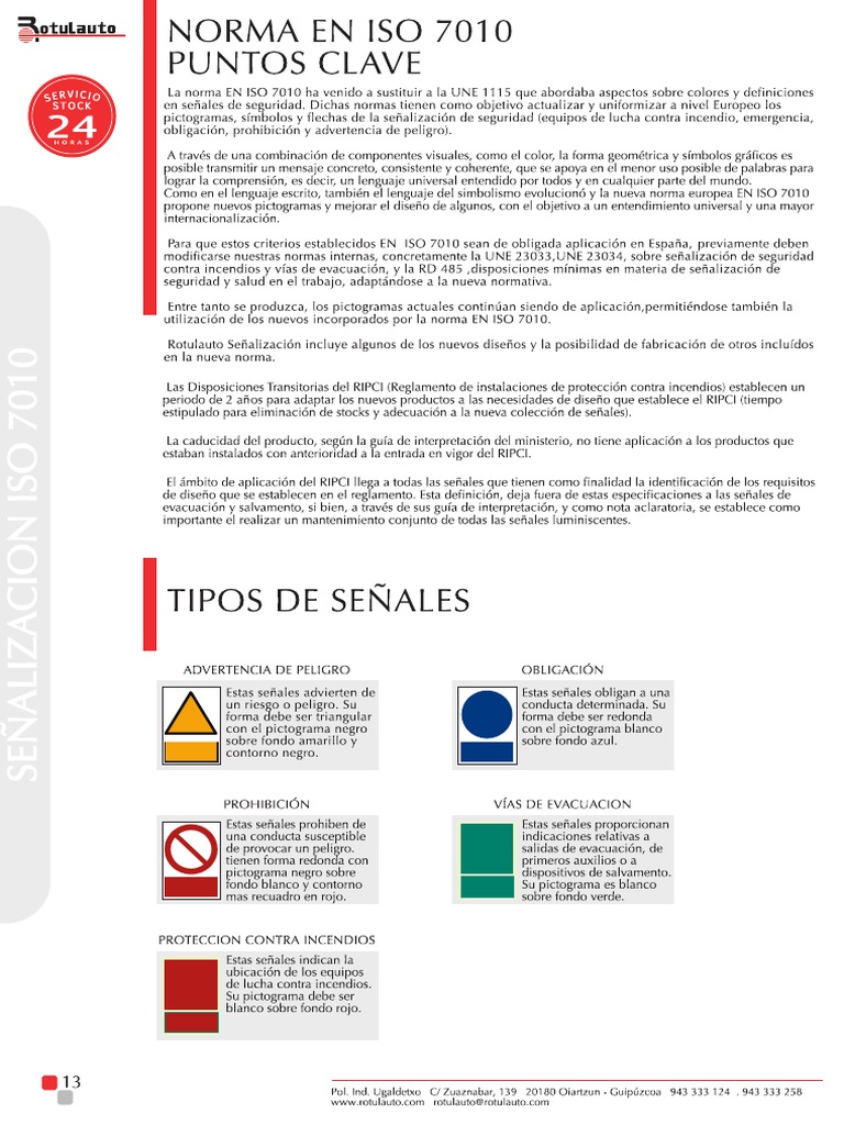 SENALIZACION EN ISO 7010 Junio - 22 | PDF