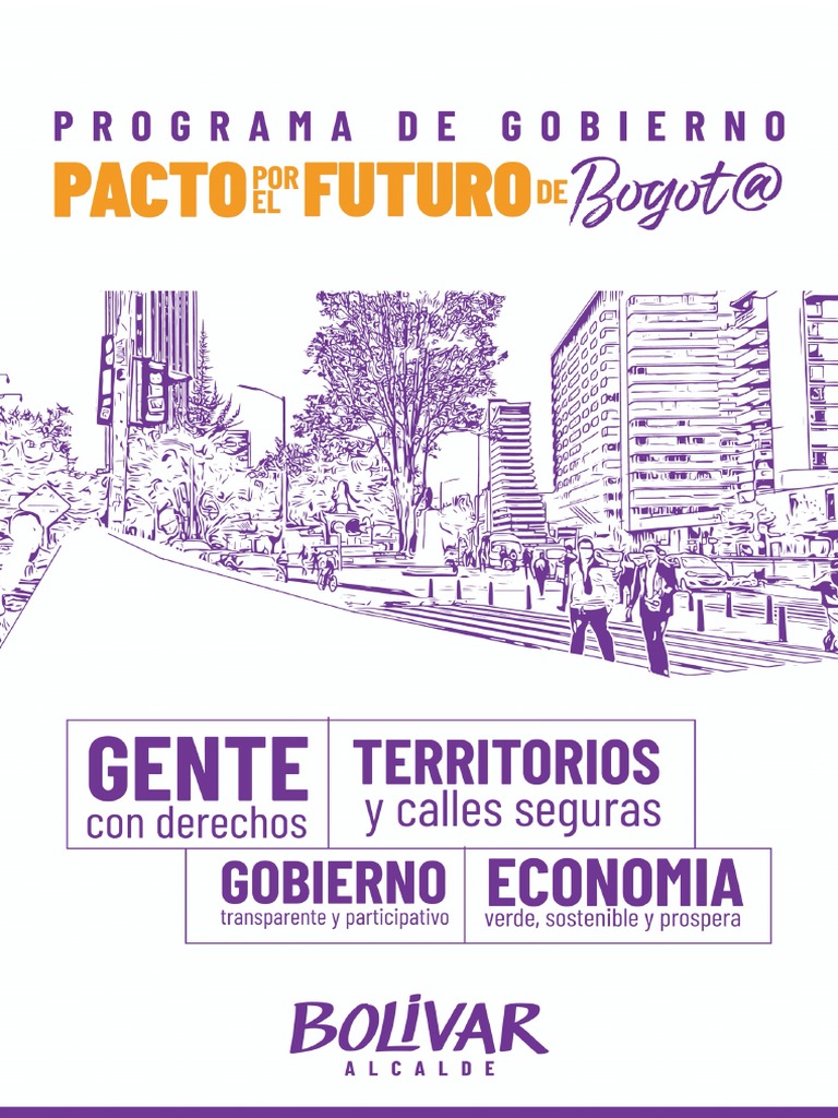 Programa de Gobierno Pacto Por El Futuro de Bogota | PDF