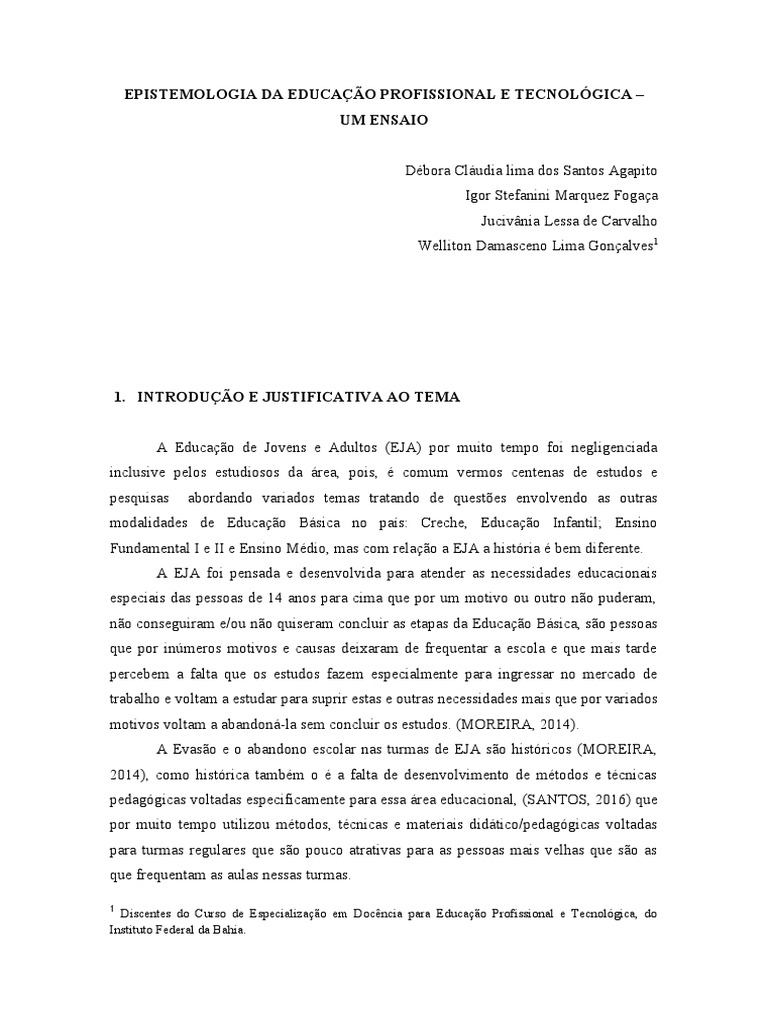 01 - Ensaio | PDF | Desenvolvimento profissional | Método científico