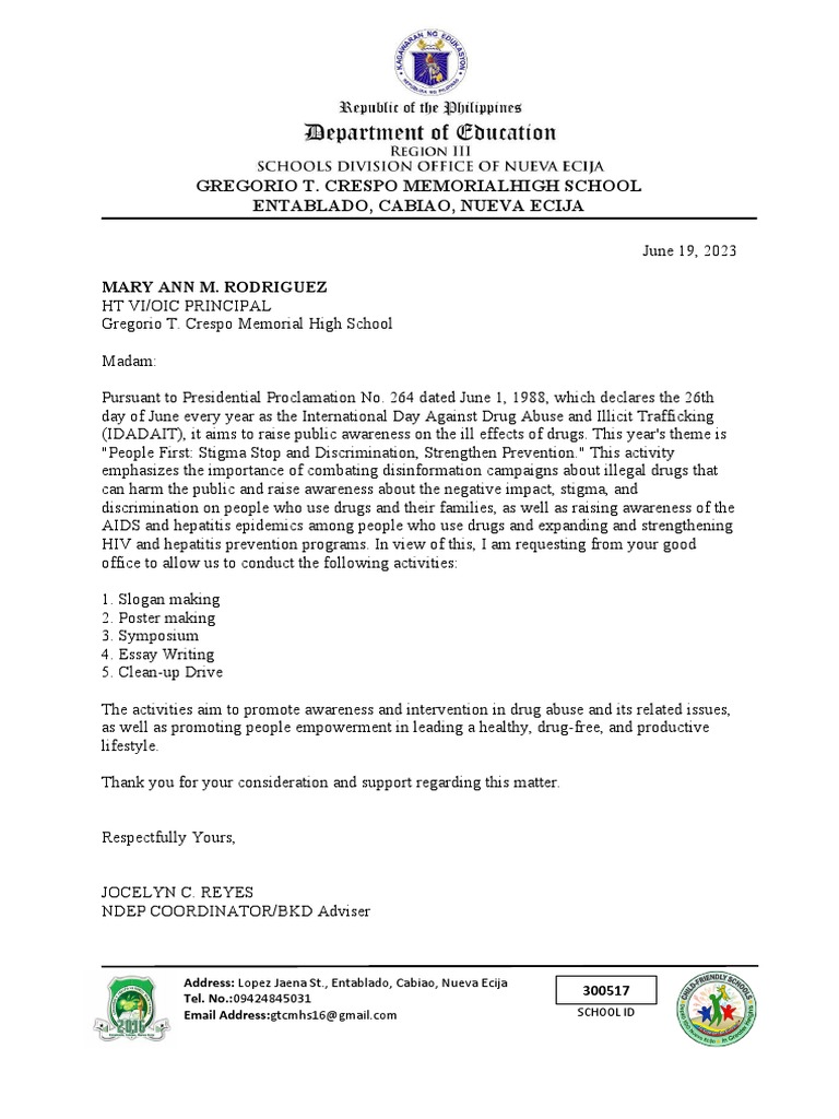 Letter Request Program | PDF