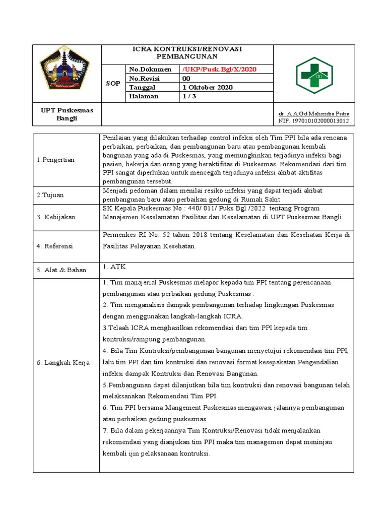 1.4.2. D SOP ICRA Pembangunan | PDF | Teknologi & Rekayasa