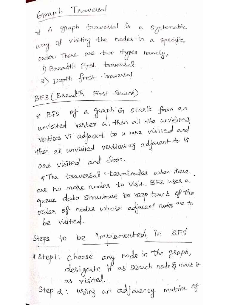Unit-5 Graph Notes | PDF