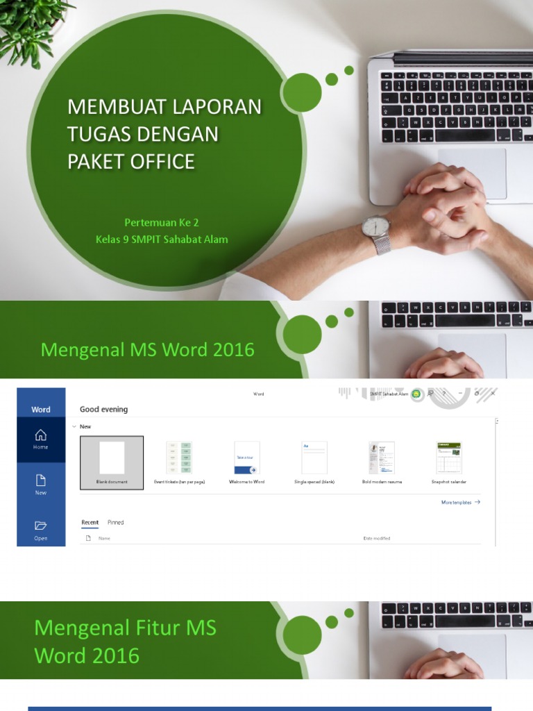 Mengenal MS Word 2016 | PDF | Seni